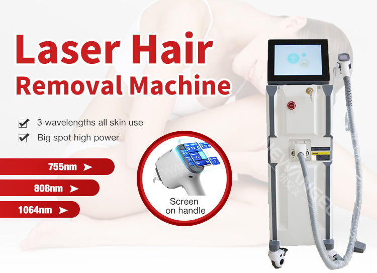 Permanent Hair Removal Painless 3 Wave Length Diode Laser Hair Removal ...