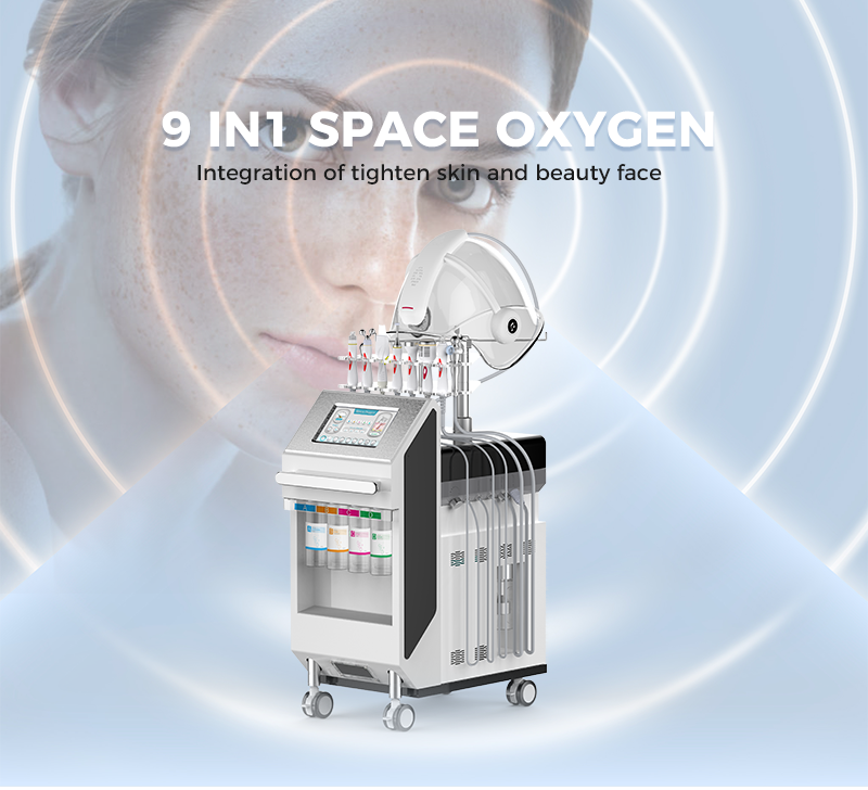 Deep Cleansing Face Water Oxygen Jet LED Mask Oxygen Spray Machine from ...