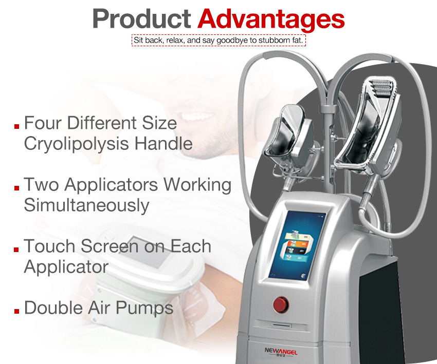 Body slimming cryotherapy fat freeze with suction machine