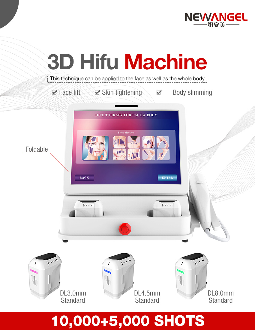 HIFU neck lift 3D HIFU skin care anti aging makchine