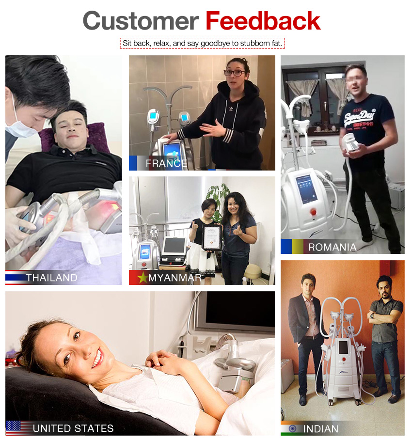 Freeze body fat machine 4 handles whole body use