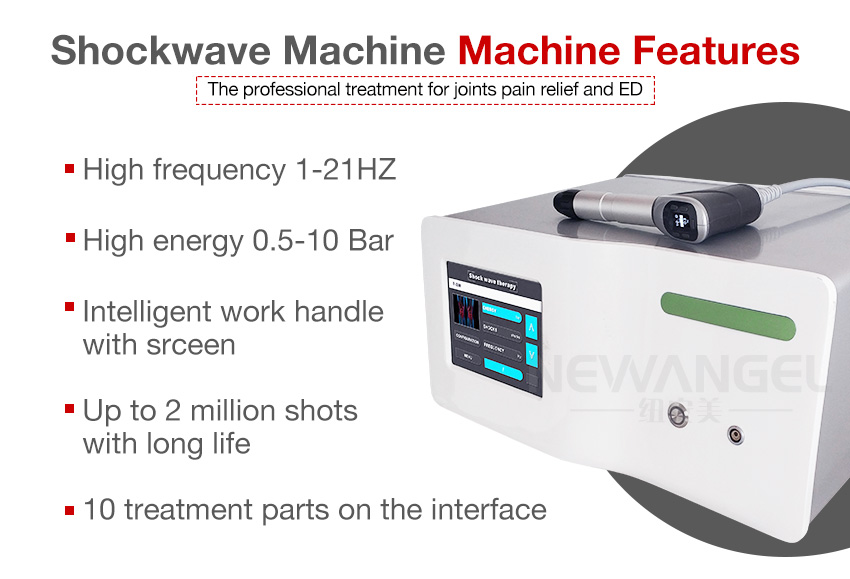 High energy extracorporeal shock wave machine
